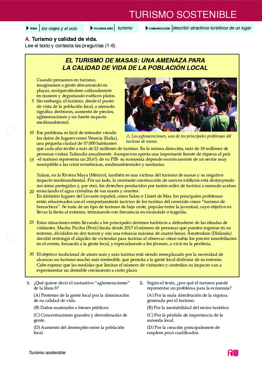 actividades_turismo_sostenible | FlippedSpanish